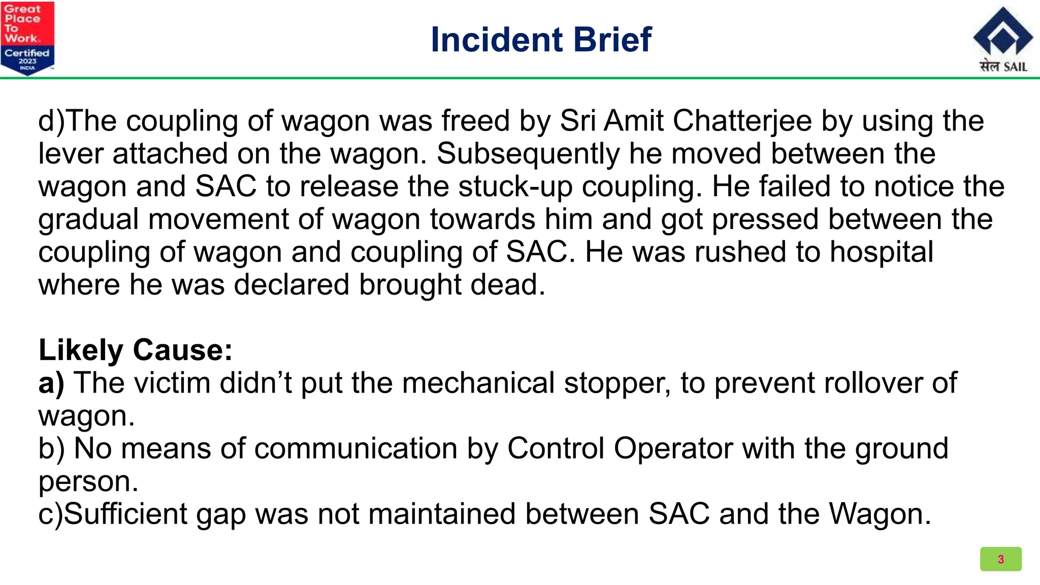 Suraksha Samvad on incident RMHP,DSP 7.6.24.ppt