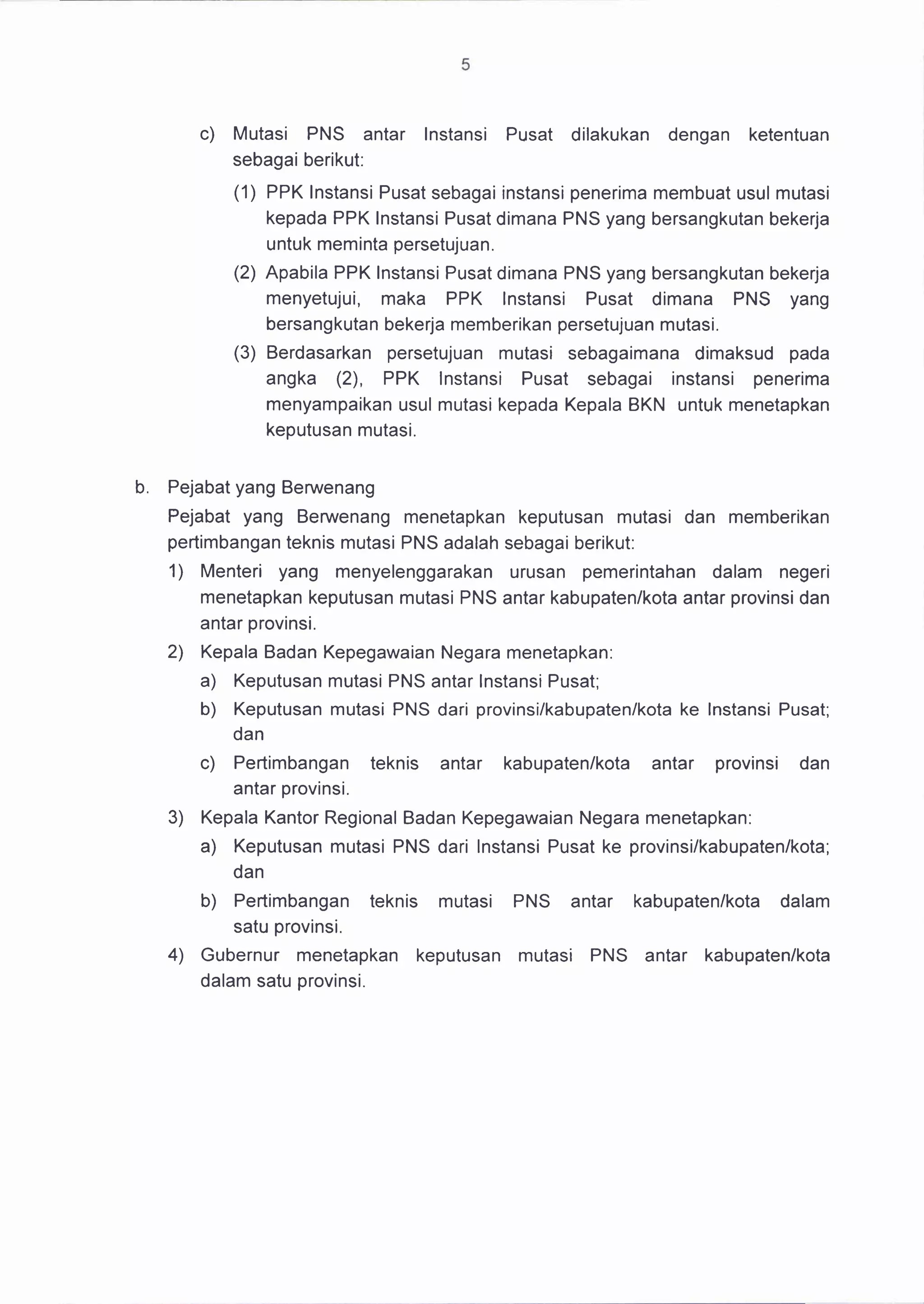 SURAT EDARAN BKN NOMOR 3/SE/VIII/l2019 TENTANG PETUNJUK TEKNIS PERATURAN BKN NOMOR 5 TAHUN 2019 ...
