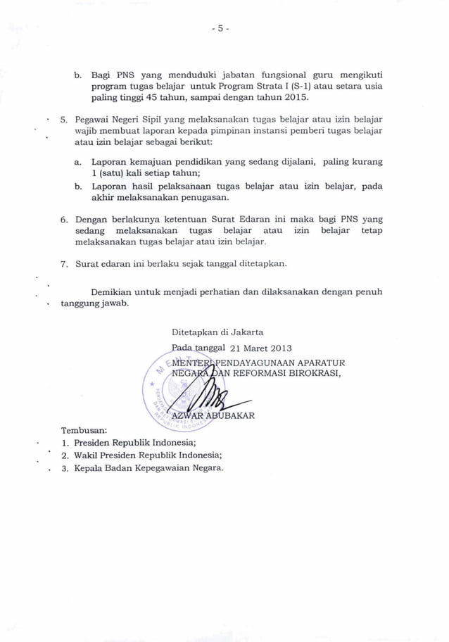 Surat edaran-menpan-dan-rb-nomor-4-tahun-2013-pemberian-tugas-belajar ...