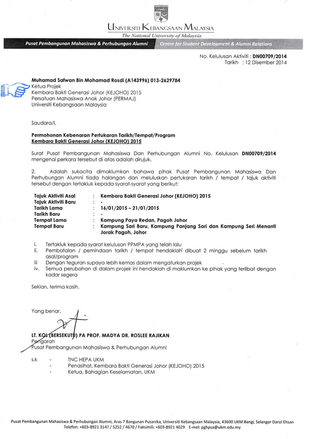 Surat kelulusan-baru | PDF