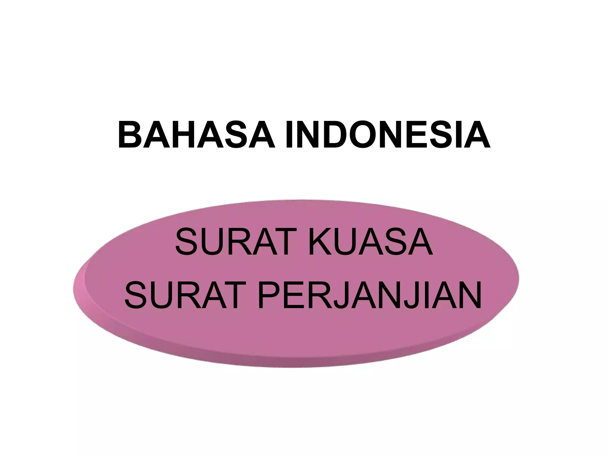 Surat kuasa-surat-perjanjian | PPT