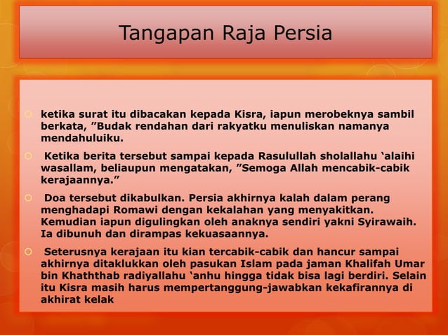 Surat2 rasulullah untuk raja2 | PPT