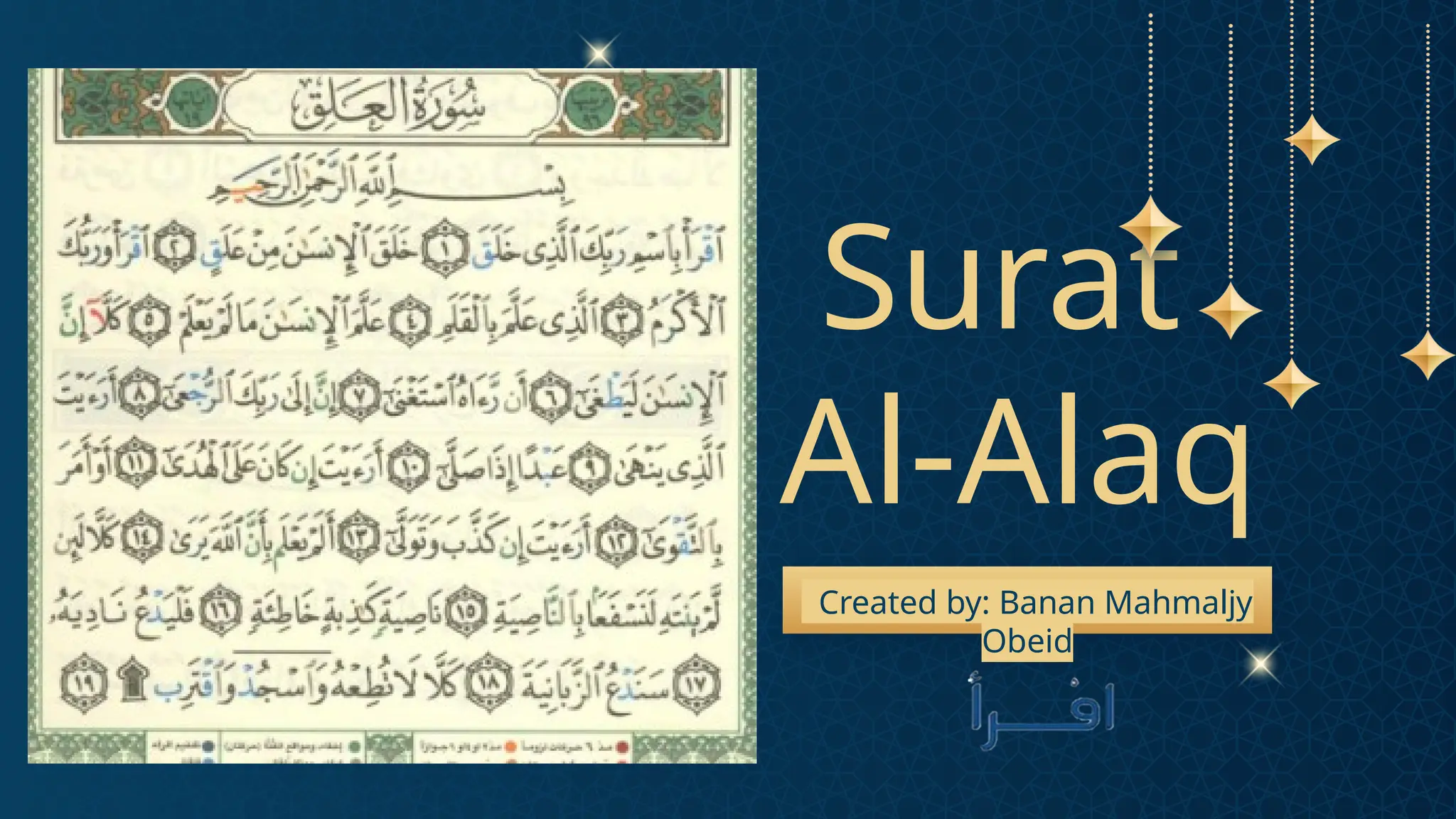 Surat Al-Alaq Tafsir Powerpoint Presentation for Kids | PPTX