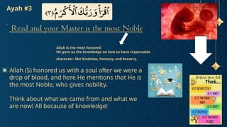 Surat Al-Alaq Tafsir Powerpoint Presentation for Kids | PPTX