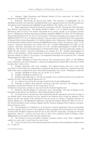 Surat Al Baqara a structural analysis | PDF