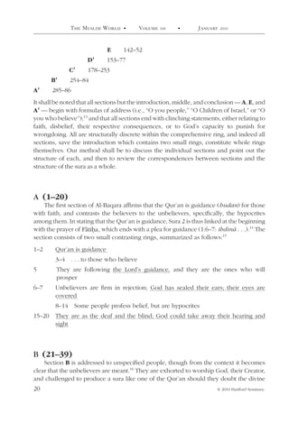 Surat Al Baqara a structural analysis | PDF