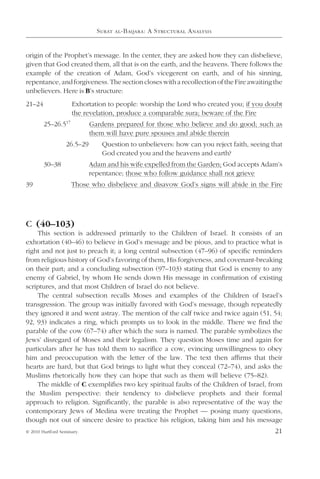 Surat Al Baqara a structural analysis | PDF