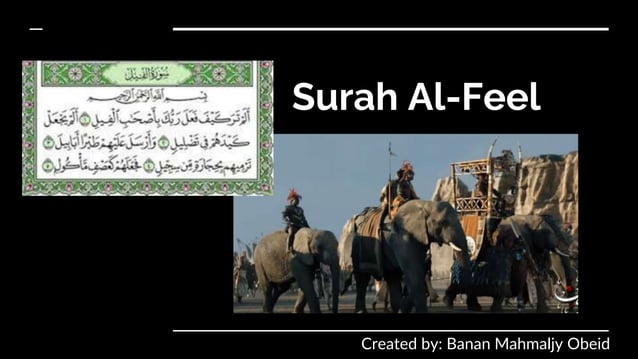 Surat Al-Feel | PPTX | Islam | Religion & Spirituality