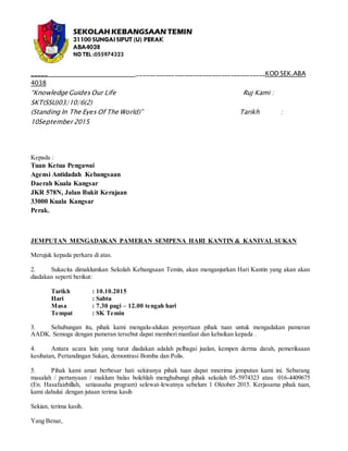 contoh surat rasmi jemputan ke program - racun shopee promo indonesia