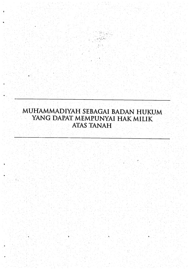 Surat badan hukum muhammadiyah | PDF