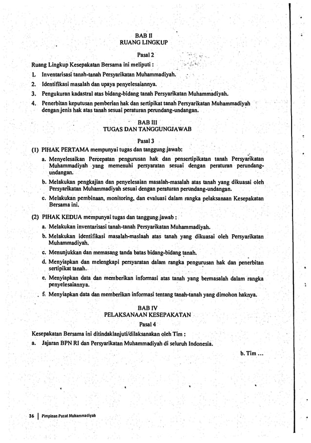 Surat badan hukum muhammadiyah | PDF