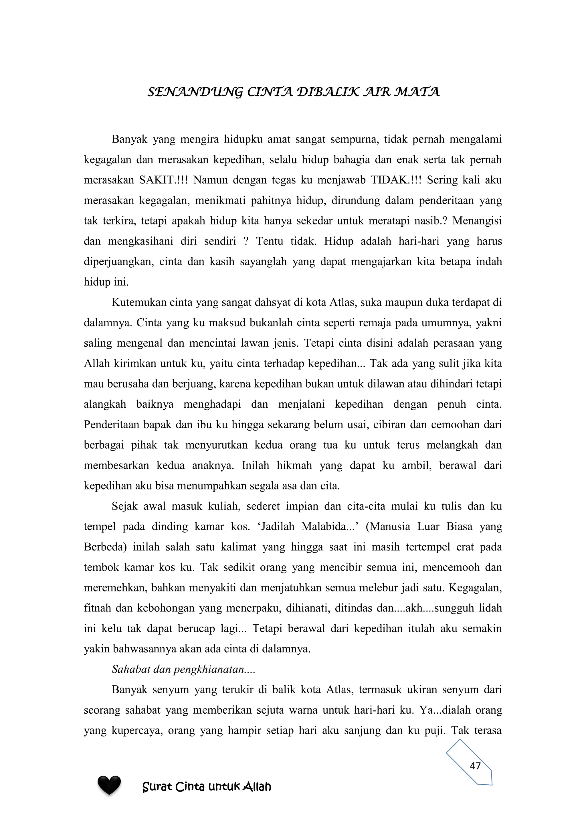 SURAT CINTA UNTUK ALLAH | PDF