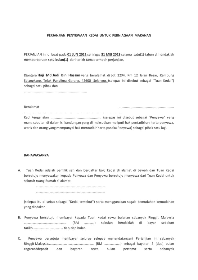 surat contoh tenancy document.docx
