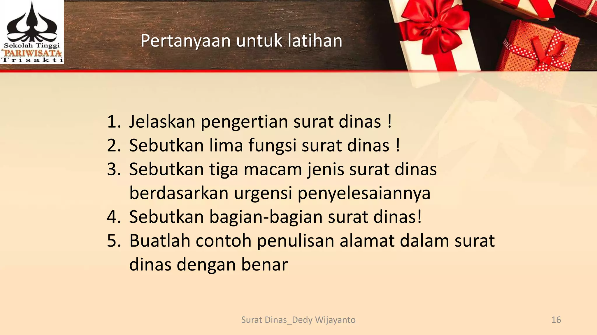 Surat dinas | PPTX