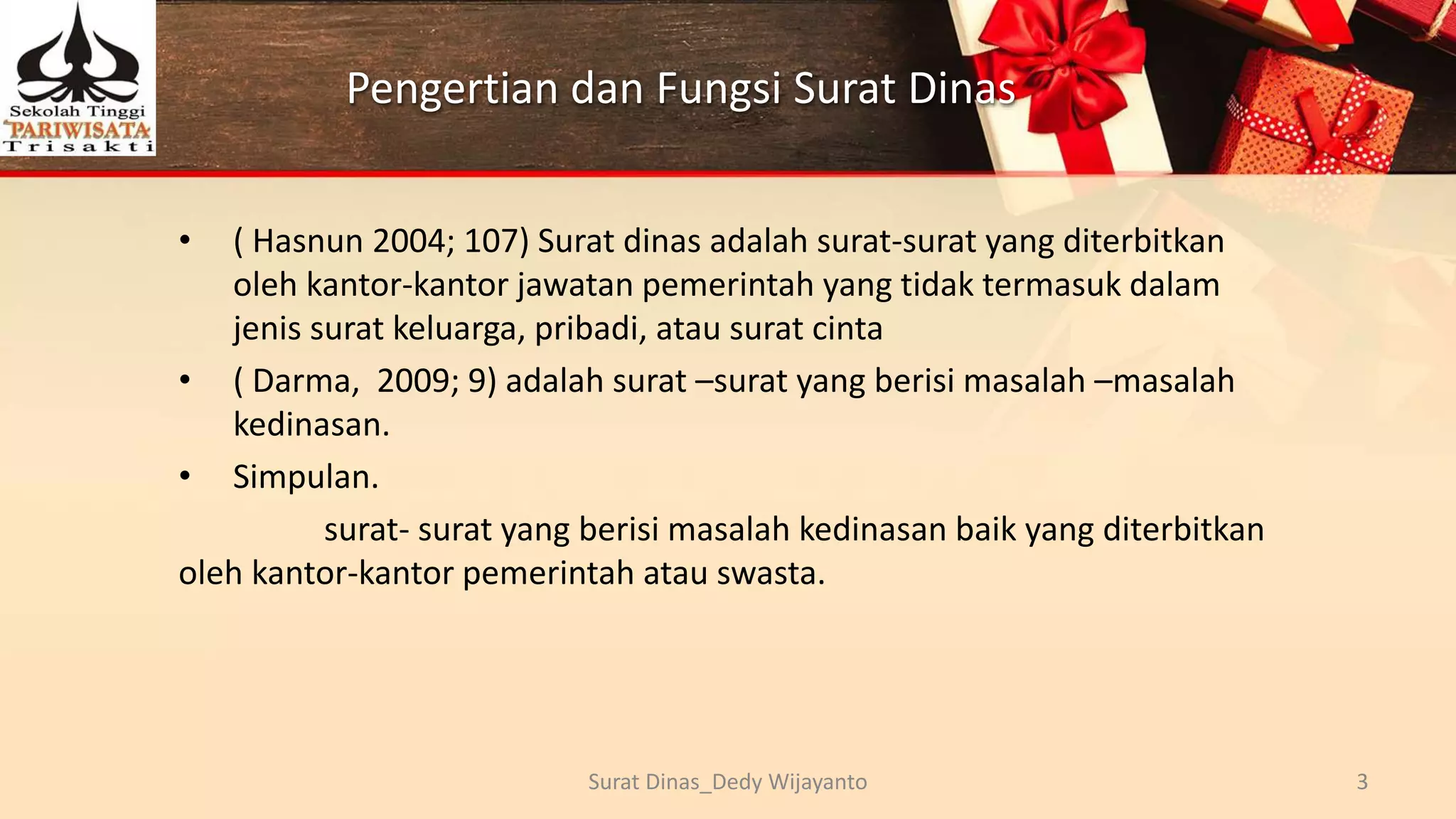 Surat dinas | PPTX