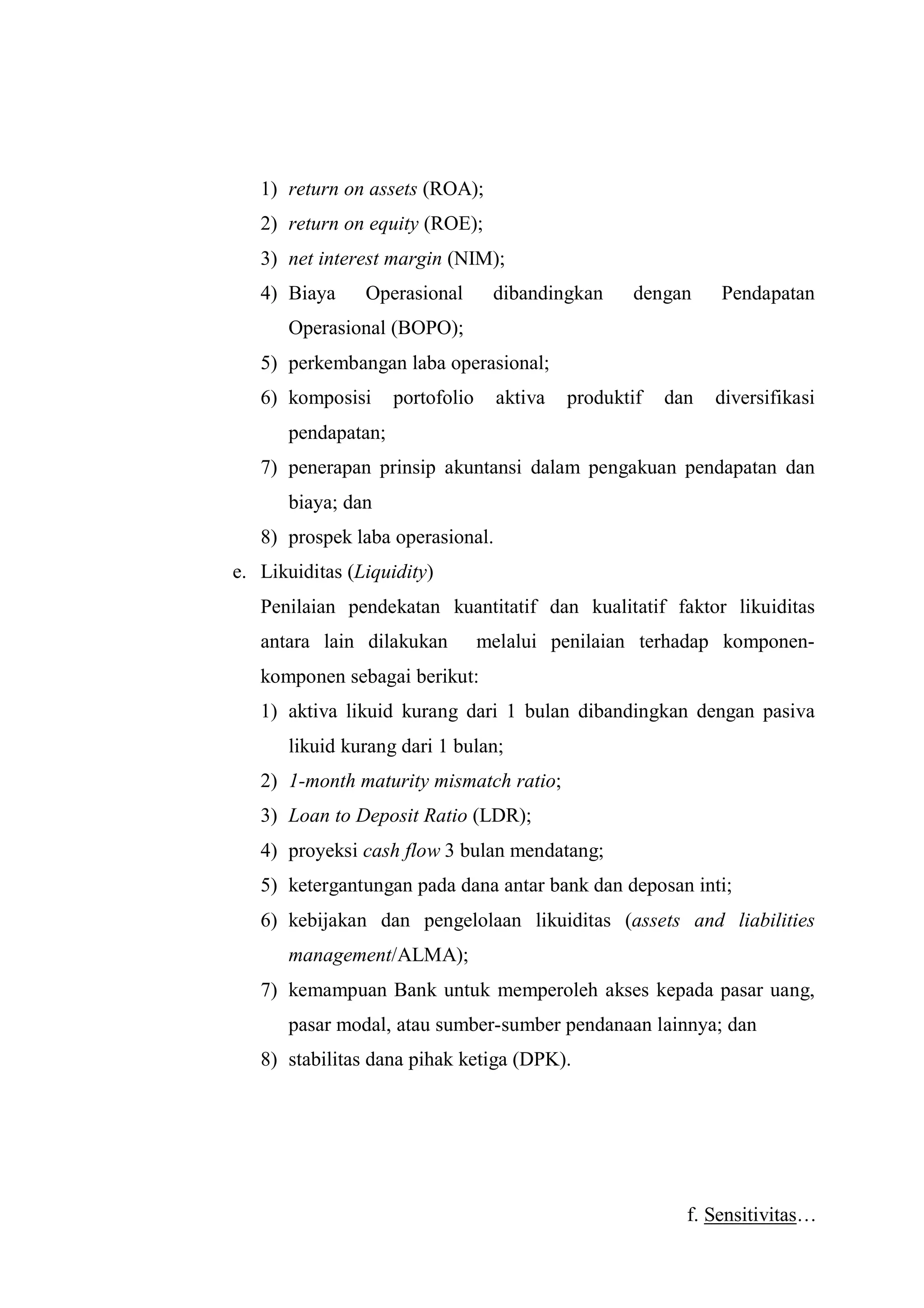 Surat Edaran BI Tentang Penilaian TKB dengan CAMEL 2004 | PDF