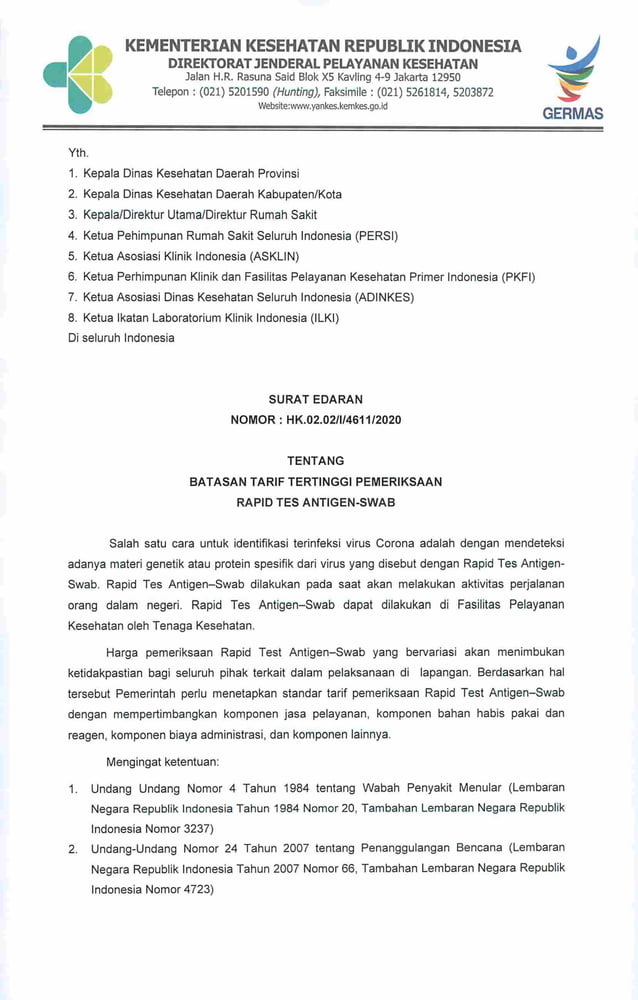 Surat edaran direktur_jenderal_pelayanan_kesehatan_nomor_hk_02_02_i ...