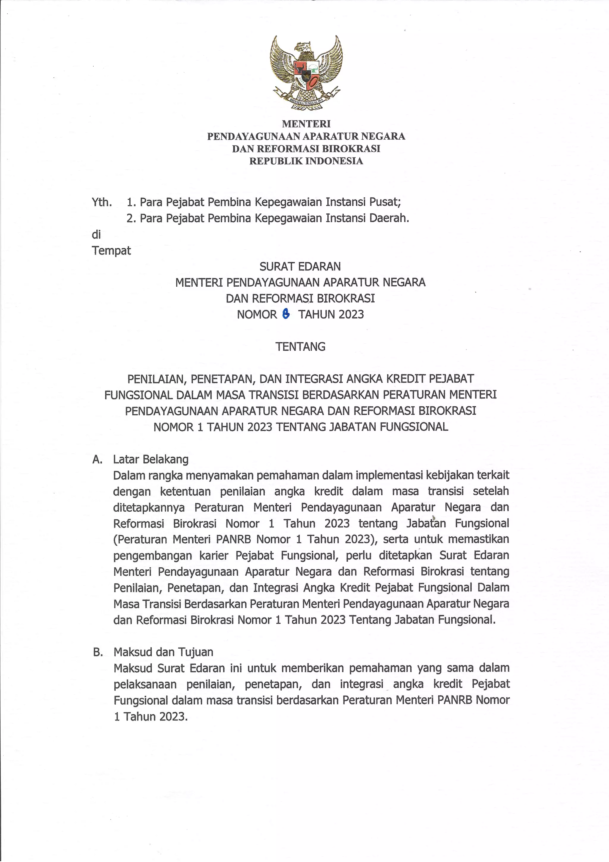 Surat Edaran MenPANRB Nomor 8 Tahun 2023.pdf