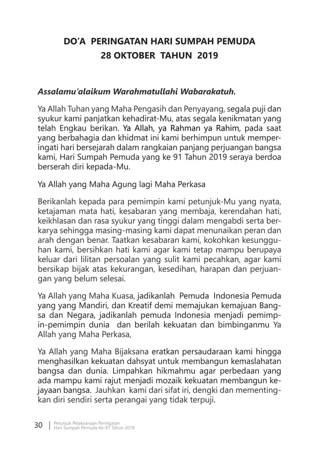 Surat edaran menpora dan juklak hsp ke 91 | PDF