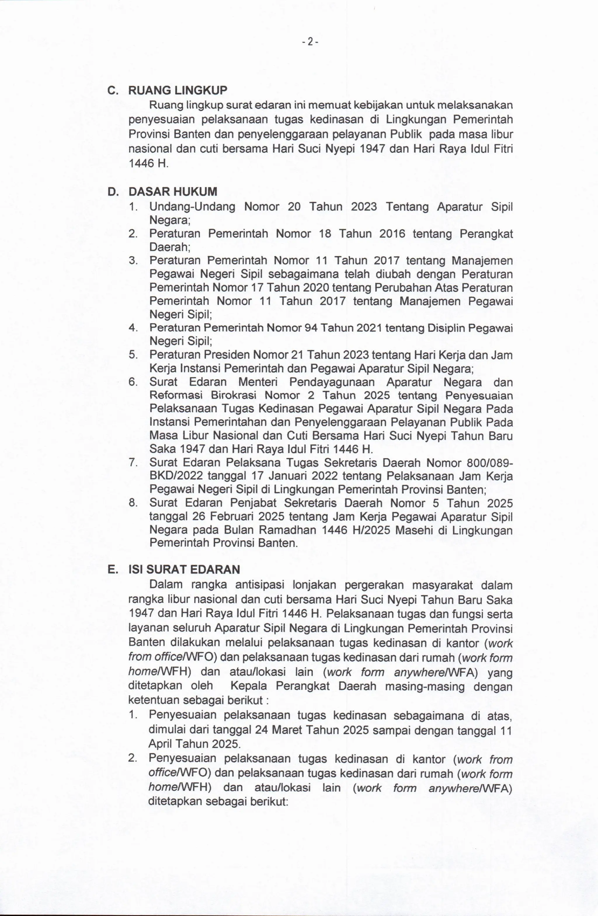 Surat Edaran Penyesuaian Pelaksanaan Tugas Kedinasan ASN.pdf