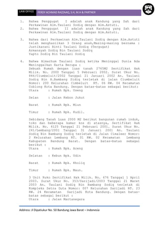 Surat gugatan | DOCX