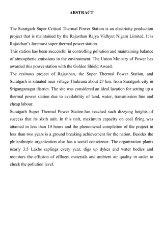 Surathgarh thermal powerplant | PDF