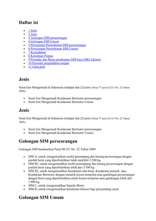 Surat izin mengemudi | DOCX