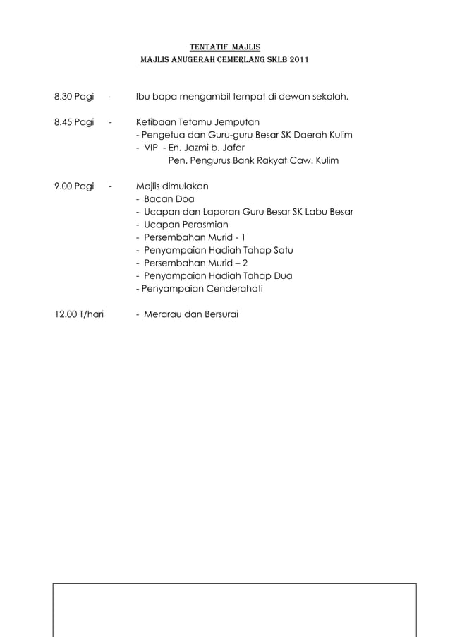 Surat jemp perasmian hac | PDF