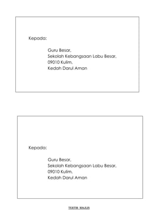 Surat jemp perasmian hac | PDF