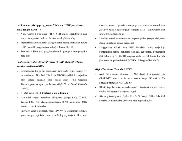 Revisi Protokol Tatalaksana Covid-19 dari PDPI, PAPDI, PERDATIN, PERKI & IDAI | PDF