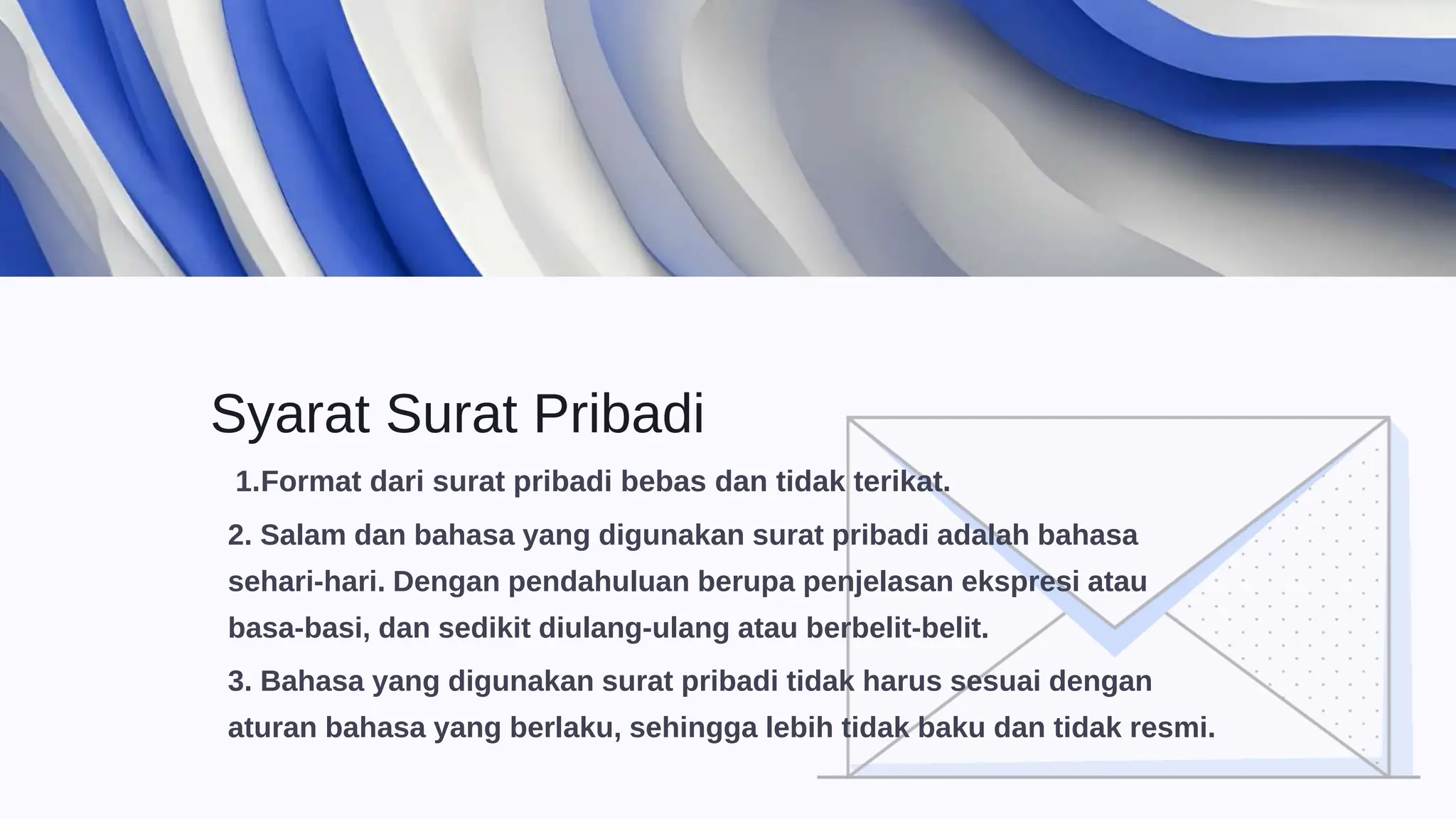 Materi tentang surat dinas dan surat pribadi Kelas 7.pptx