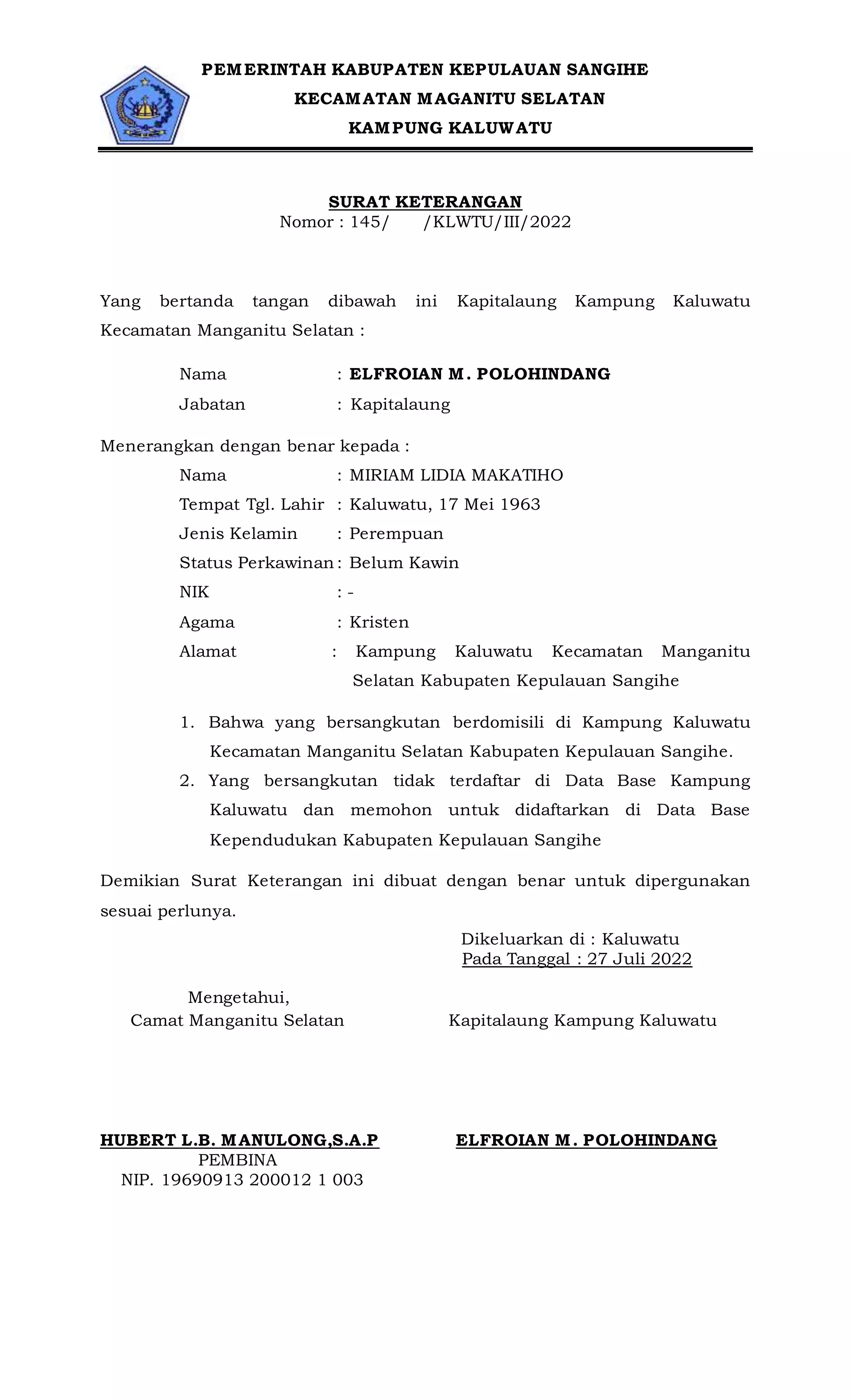 Surat Keterangan Input Database.docx