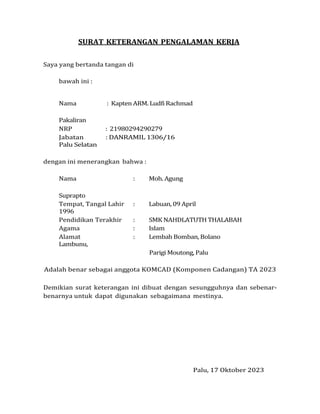 SURAT KETERANGAN PENGALAMAN KERJA AGUNG SUPRAPTO.docx