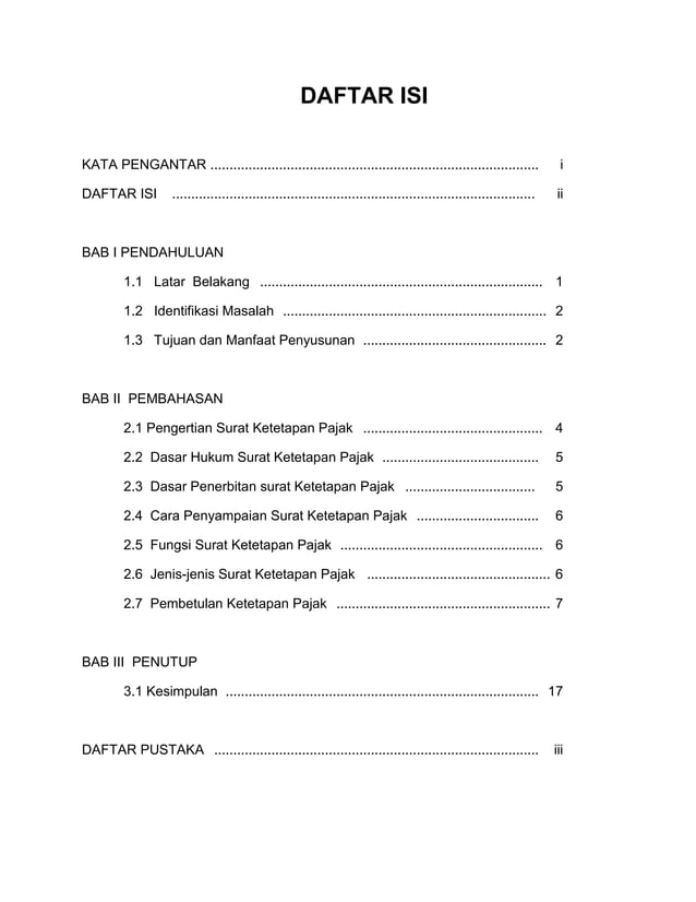 Surat ketetapan pajak dan surat keputusan paper riama | DOCX