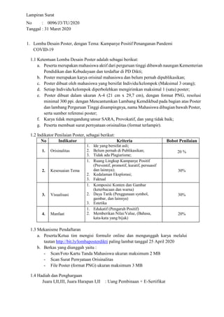 Kompetisi Poster dan Penulisan Opini bagi Mahasiswa STIE IBMT Surabaya ...
