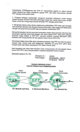 SURAT MAJELIS DPP PPP | PDF