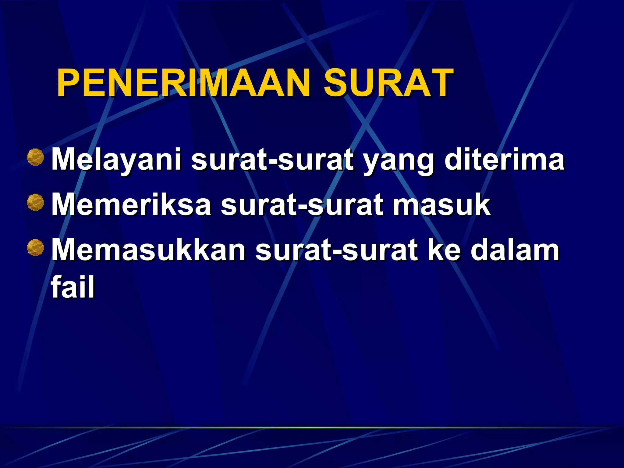Surat menyurat | PPT
