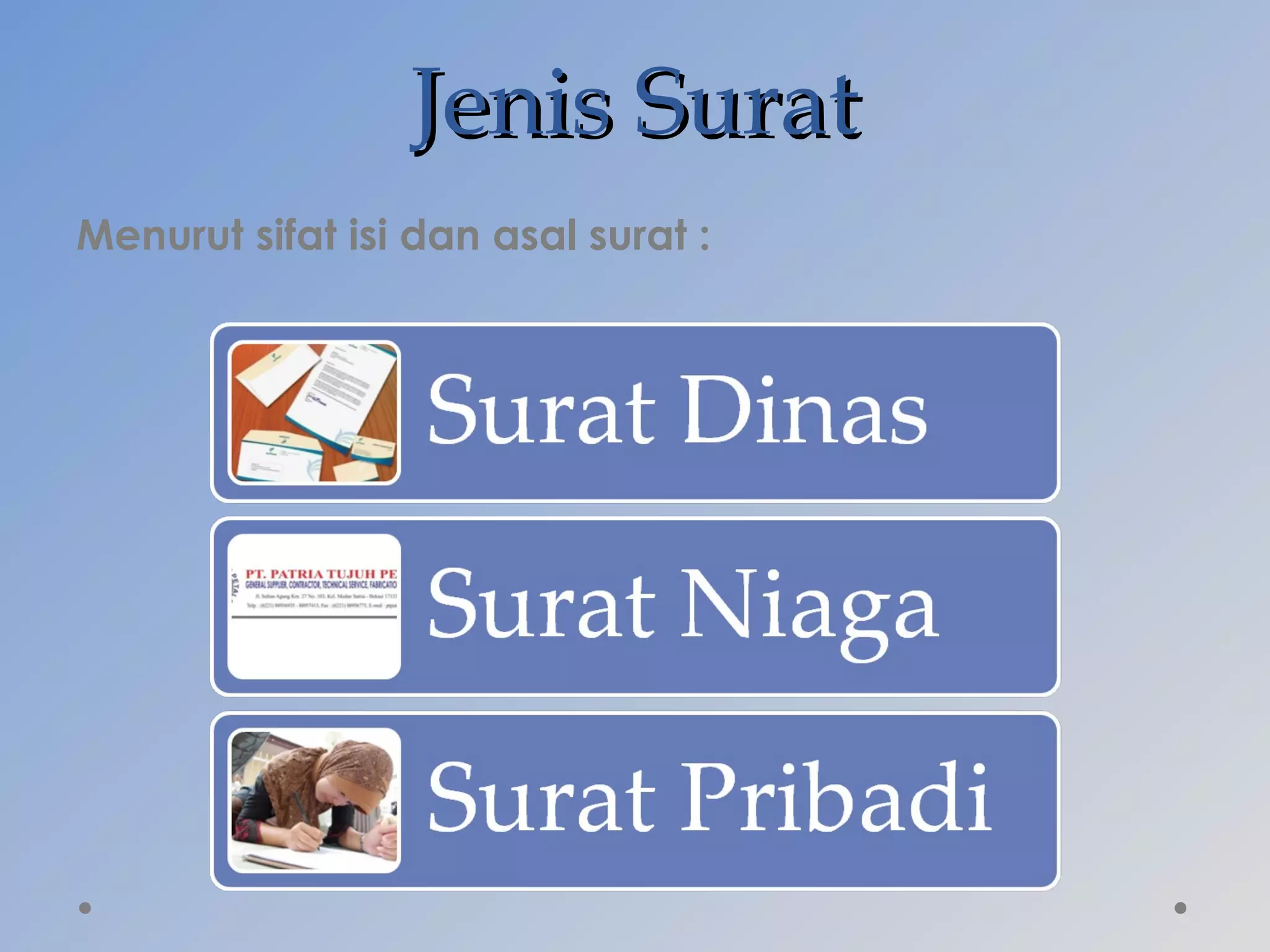 Surat menyurat presentasi | PPT