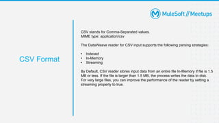MuleSoft Surat Virtual Meetup#30 - Flat File Schemas Transformation ...