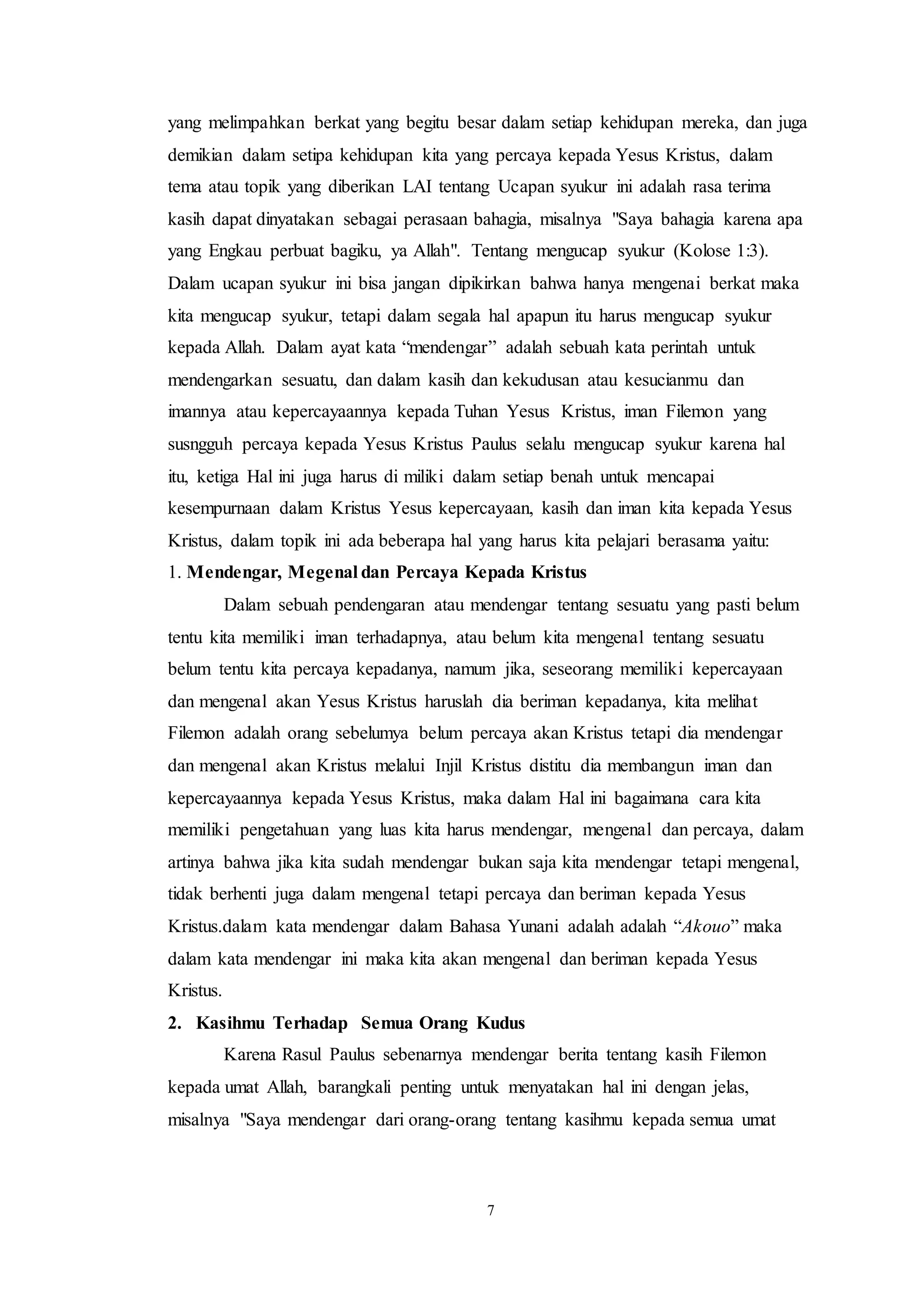 Tafsiran Surat Filemon | DOCX