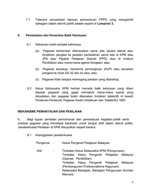 Surat pekeliling perkhidmatan kementerian pelajaran malaysia bil 2 | PDF