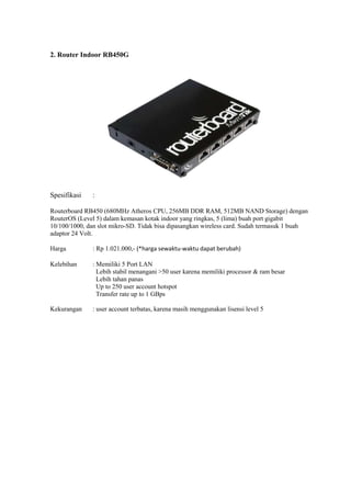 Surat penawaran harga jaringan | DOCX