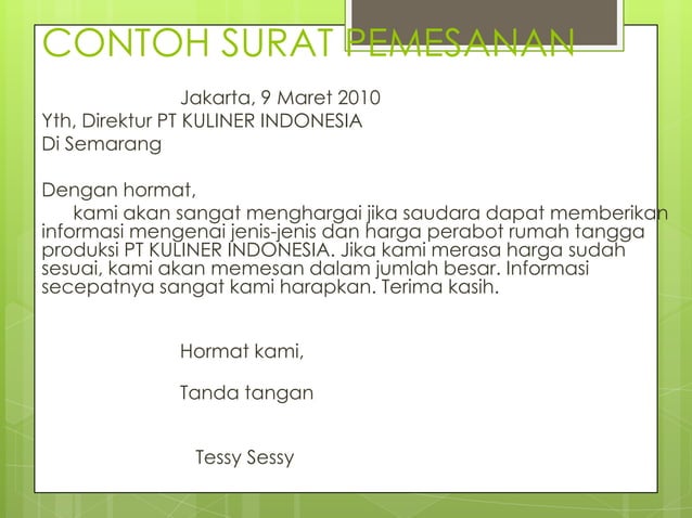 Surat pengaduan dan komplain | PPTX