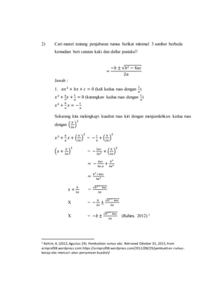 Surat pengantar dan penjabaran rumus abc | DOCX