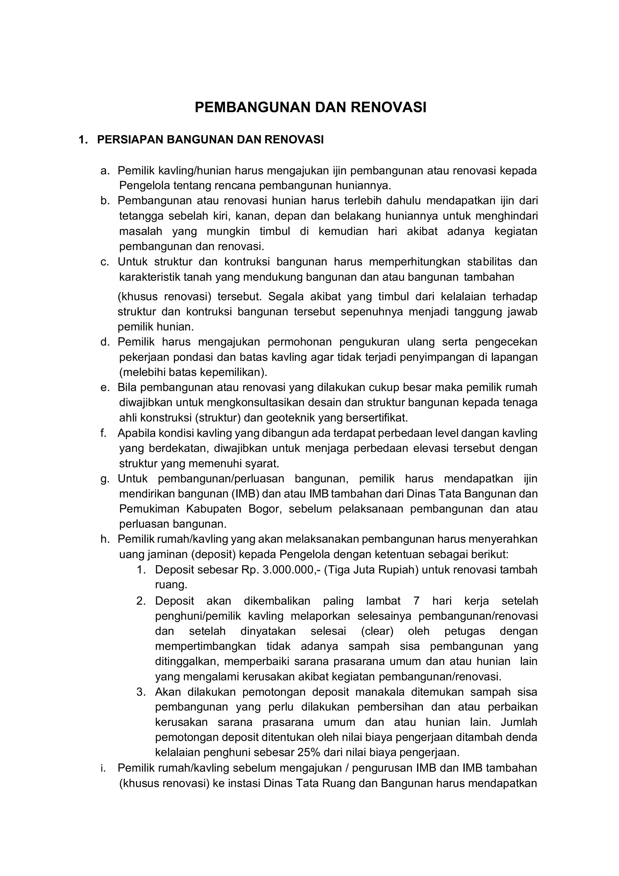 Surat permohon renobasi rumah di perumahan | PDF
