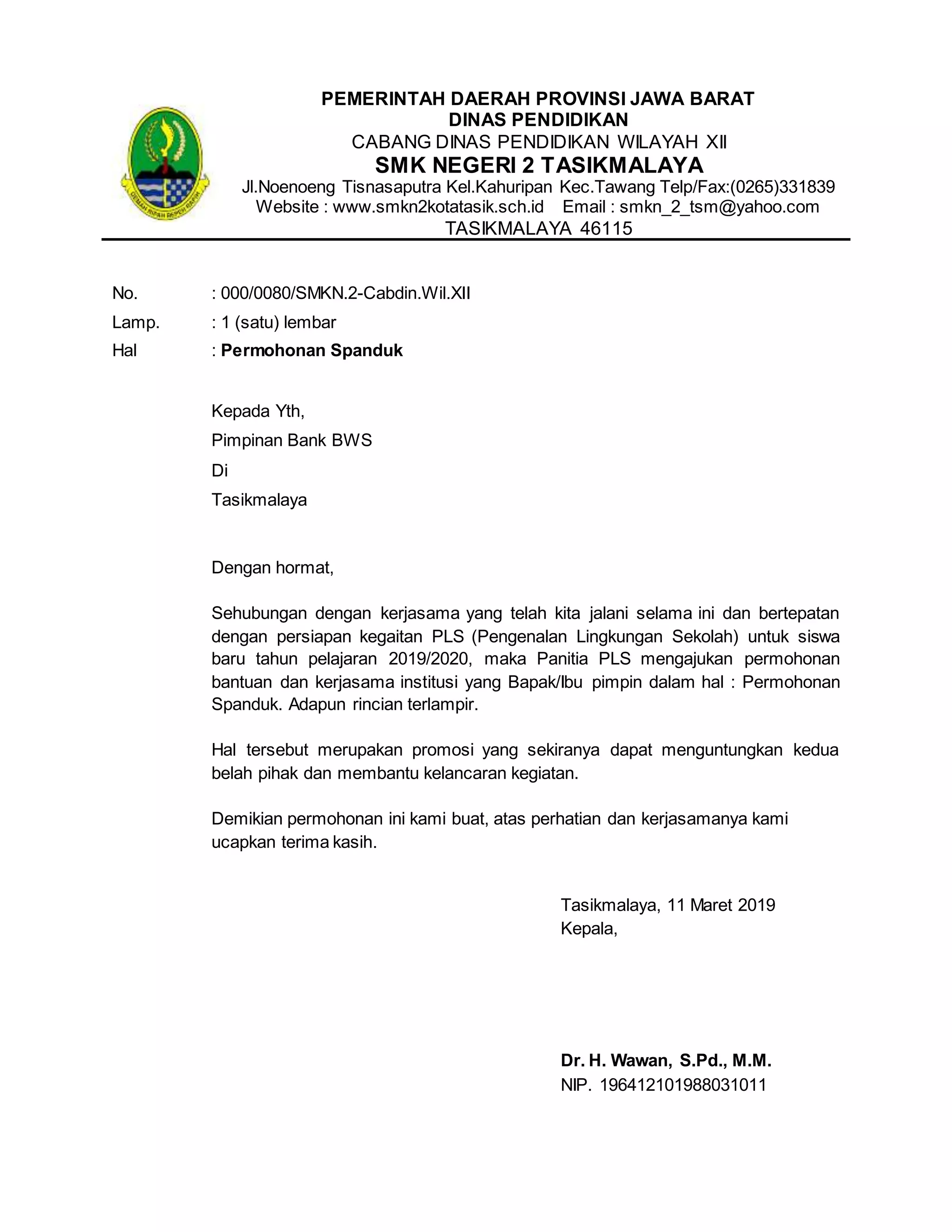 Surat permohonan sponsor | DOCX