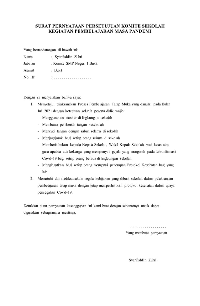Contoh Surat Pernyataan Komite Sekolah Contoh Surat B - vrogue.co Contoh Surat Pernyataan Komite Sekolah Contoh Surat B - vrogue.co