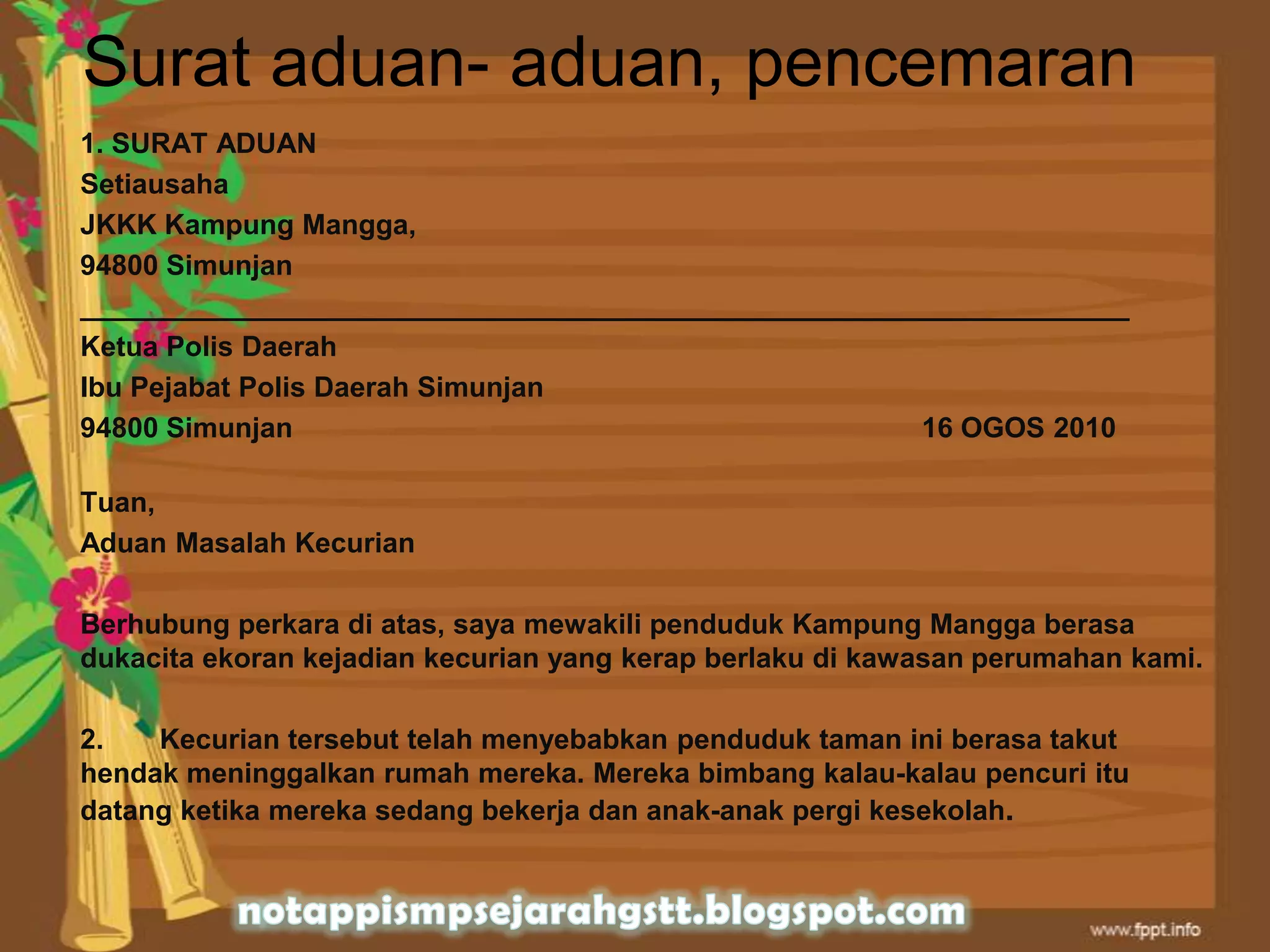 Surat rasmi | PPSX