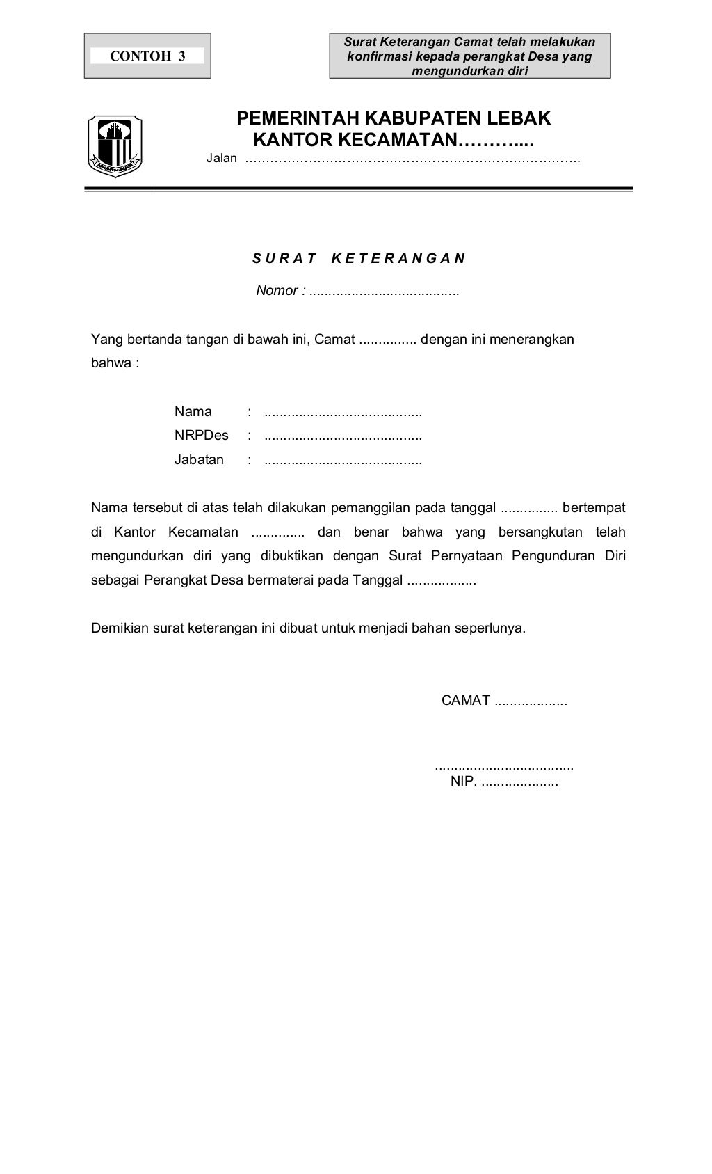 Contoh Surat Rekom Nu - Delinewstv