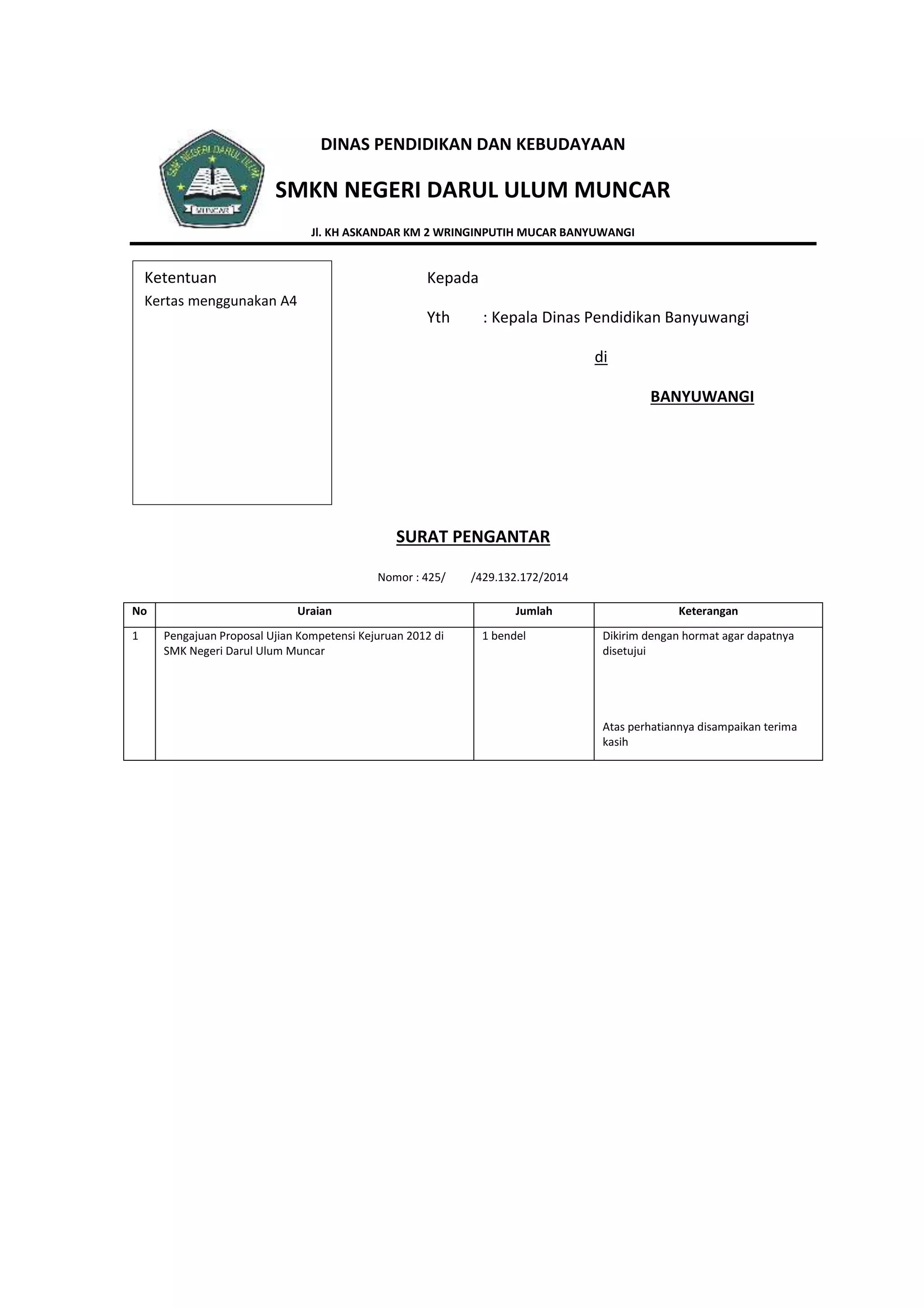 Cara membuat Surat resmi | PDF